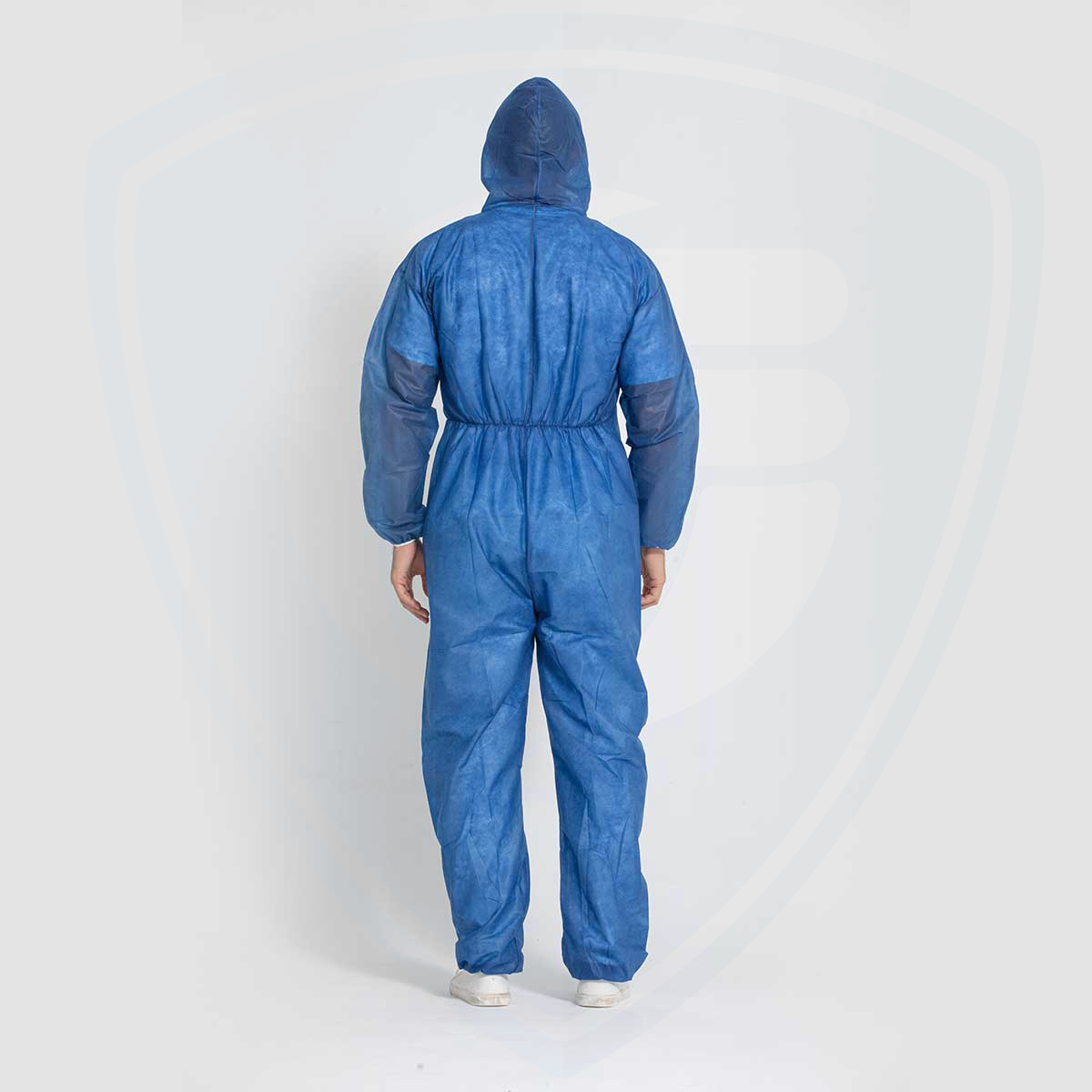 Breathable Disposable Safety Polypropylene Non-Woven Coverall Blue suit ...